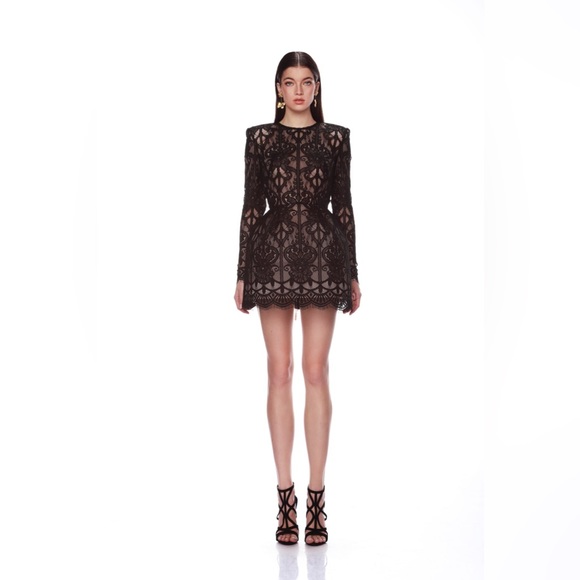 Bronx and Banco | Dresses | Bronx And Banco Black Casey Lace Minidress ...